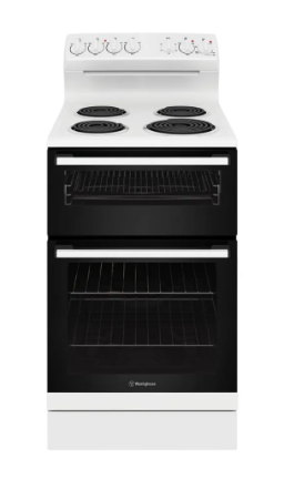 Westinghouse WLE522WC 54cm freestanding electric oven and coil cooktop